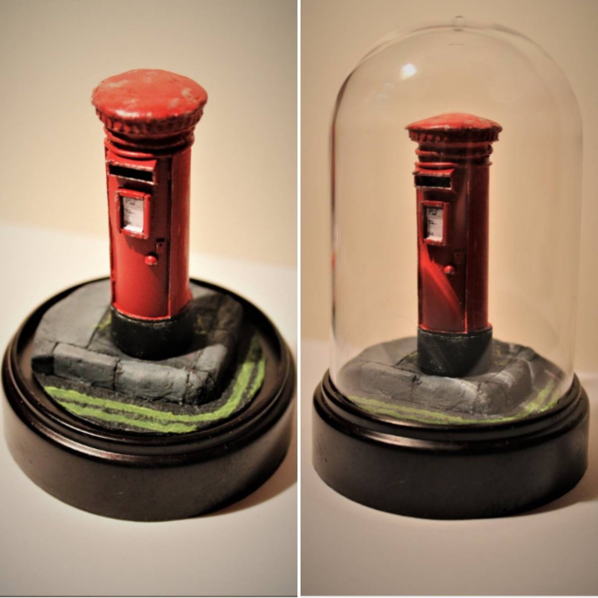 Miniature post box dioramas | Time Capsule Scratch Builder