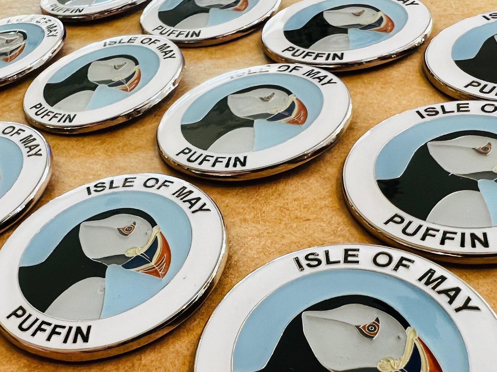 Isle Of May Puffin Enamel Pin Badge | UK Birding Pins
