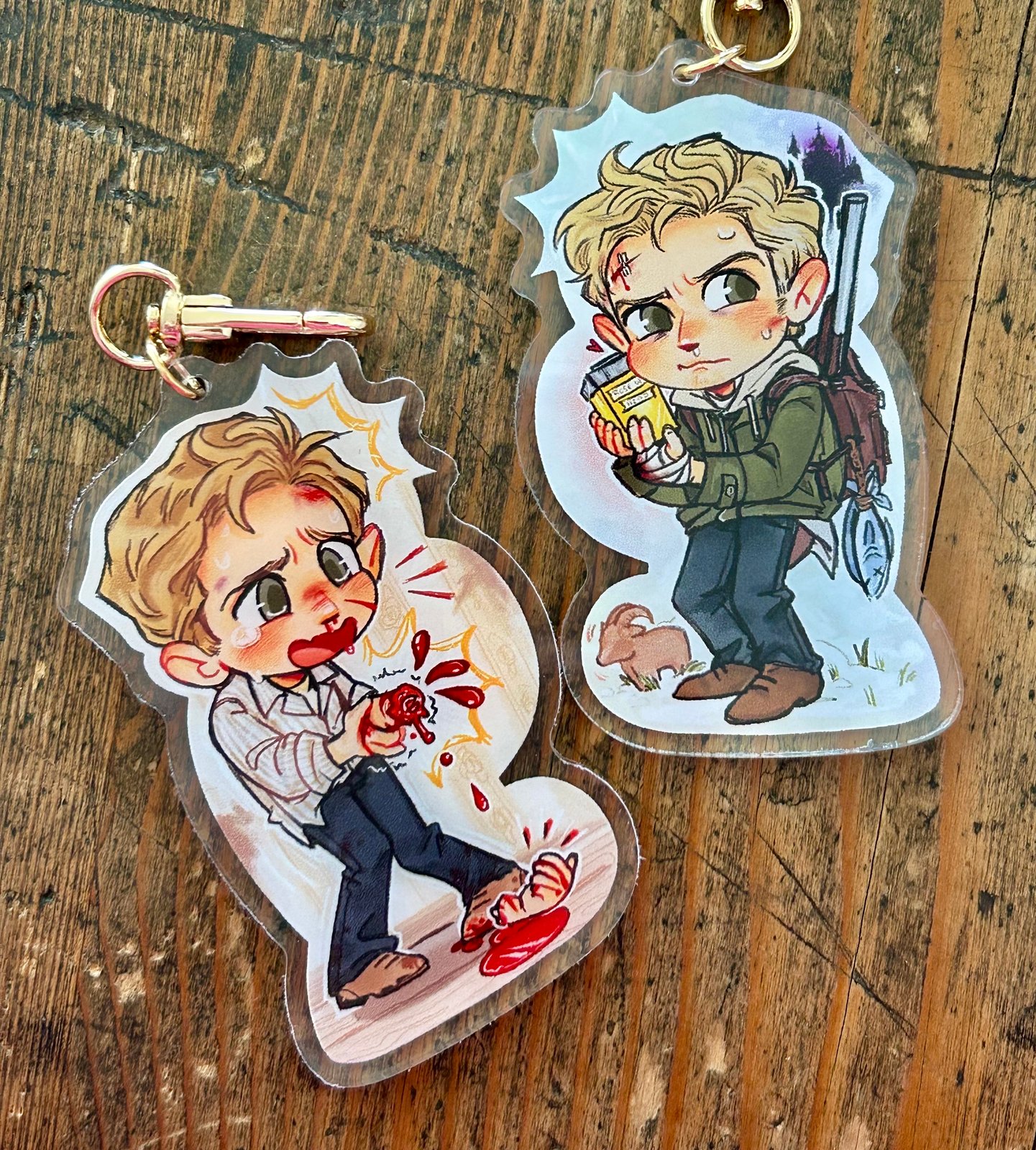 Ethan Winters RE7+RE8 3 IN Double Sided Charm | kitseyransom