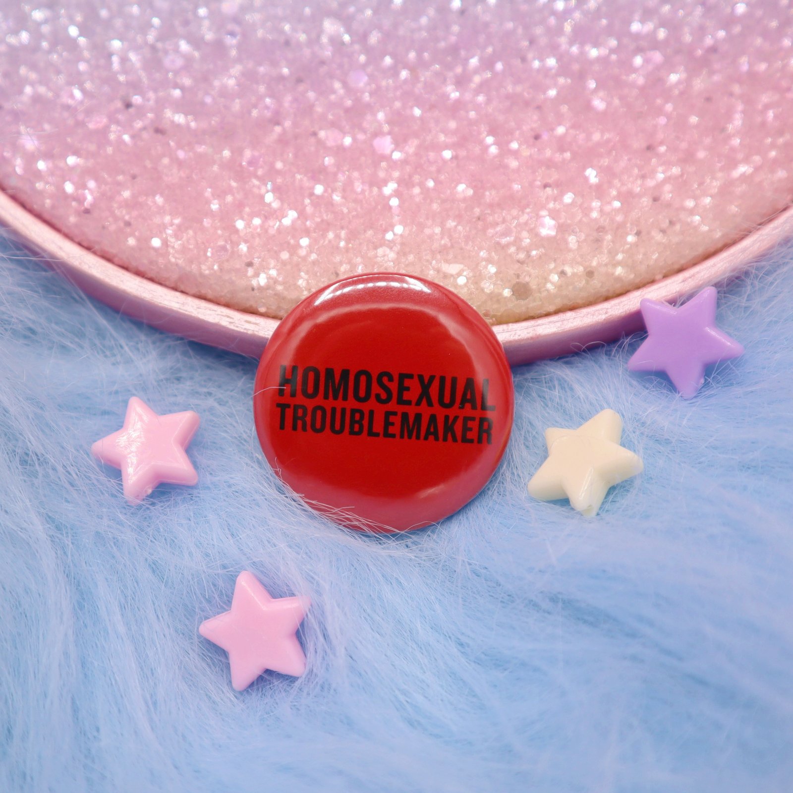 Homosexual Troublemaker Button Badge | Abprallen
