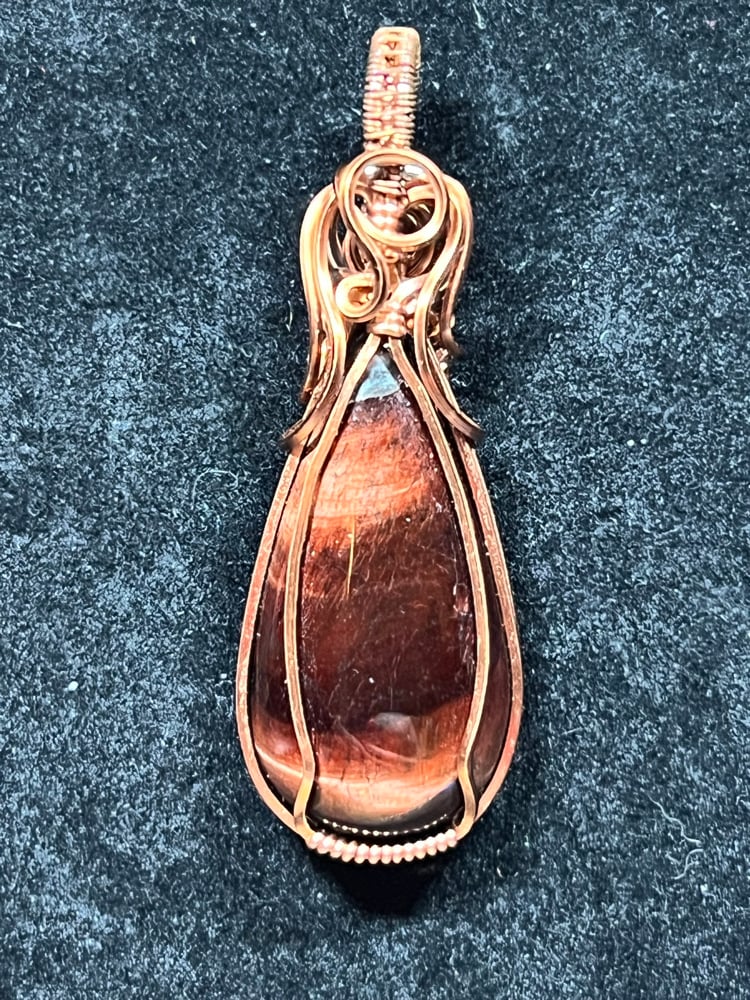 Red Tigers Eye Drop | Spellbound Beading