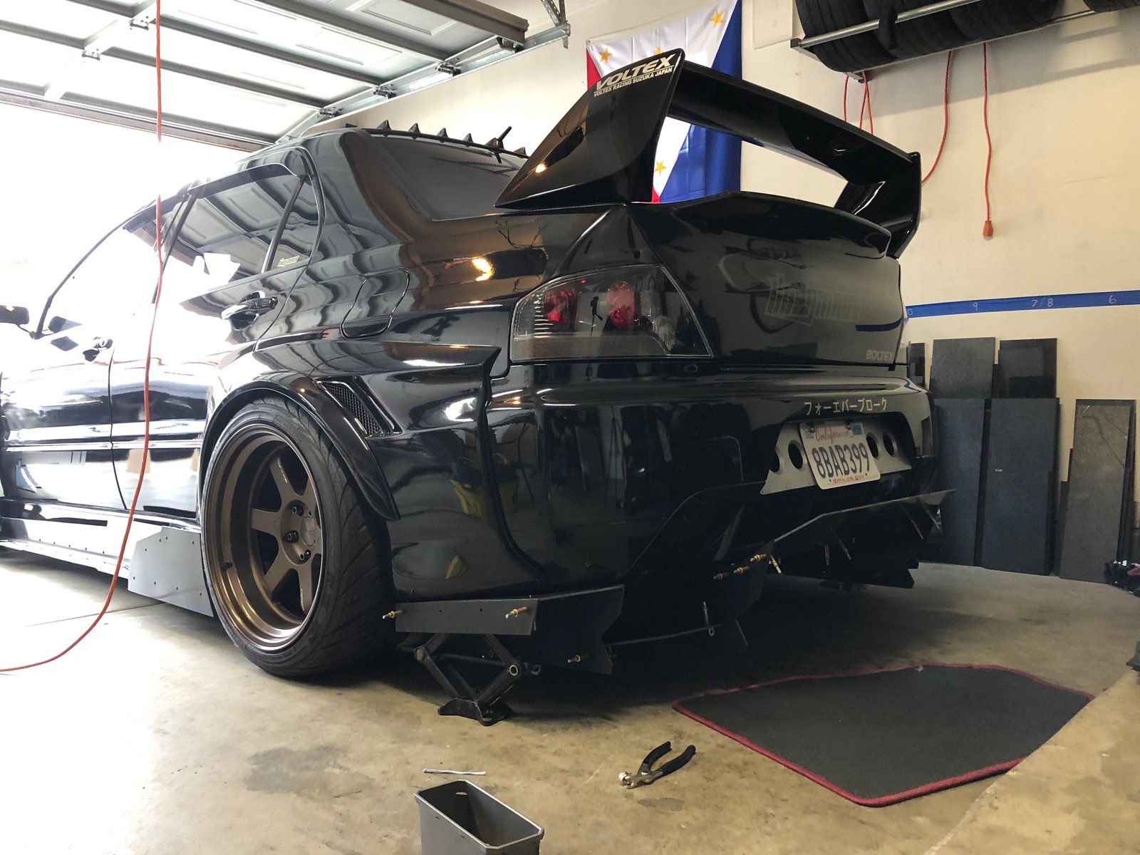 2003-2007 Mitsubishi Evo Full Rear Diffuser v1 | UbeyMade