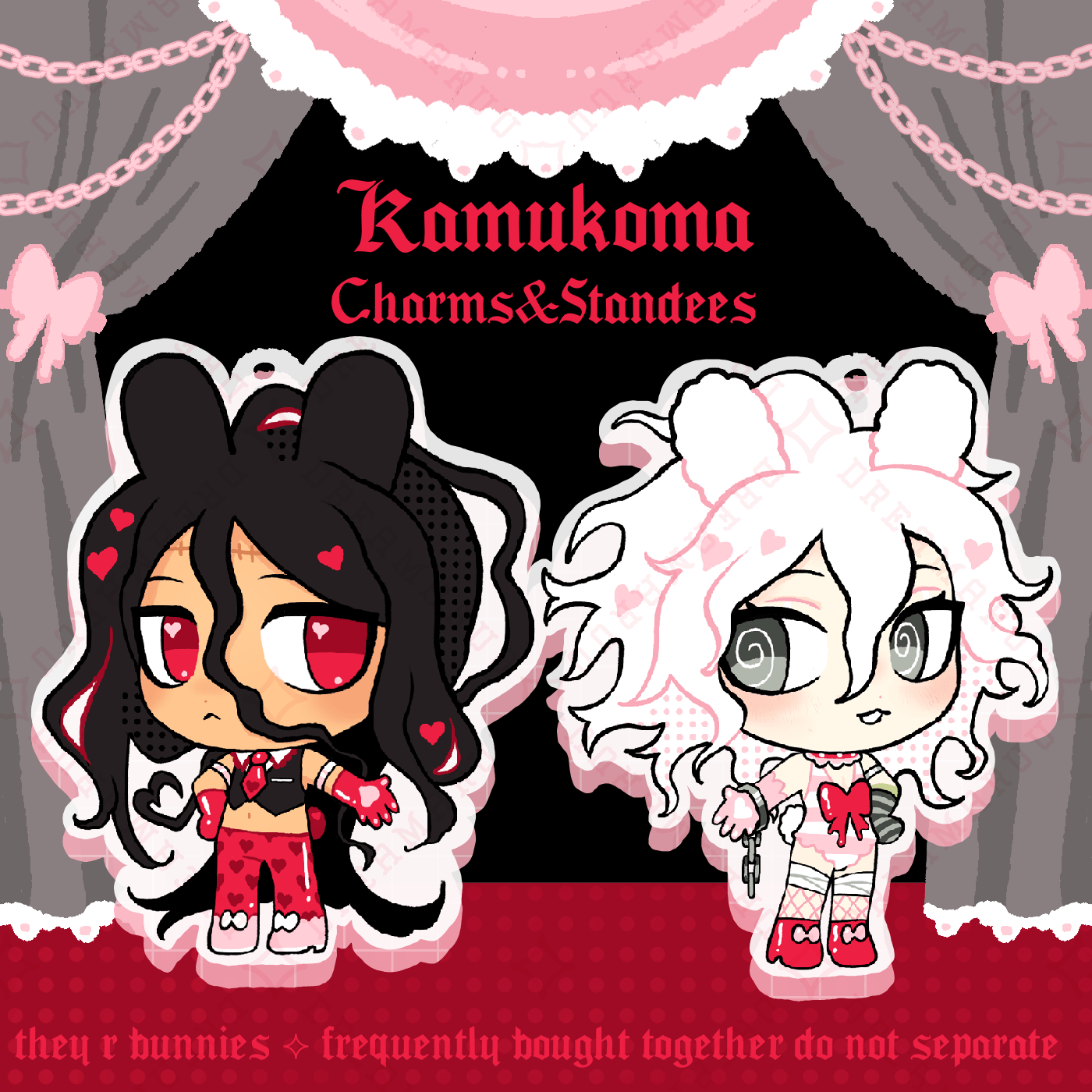 Kamukoma Bunnies Charms & Standee | Dreamaruu
