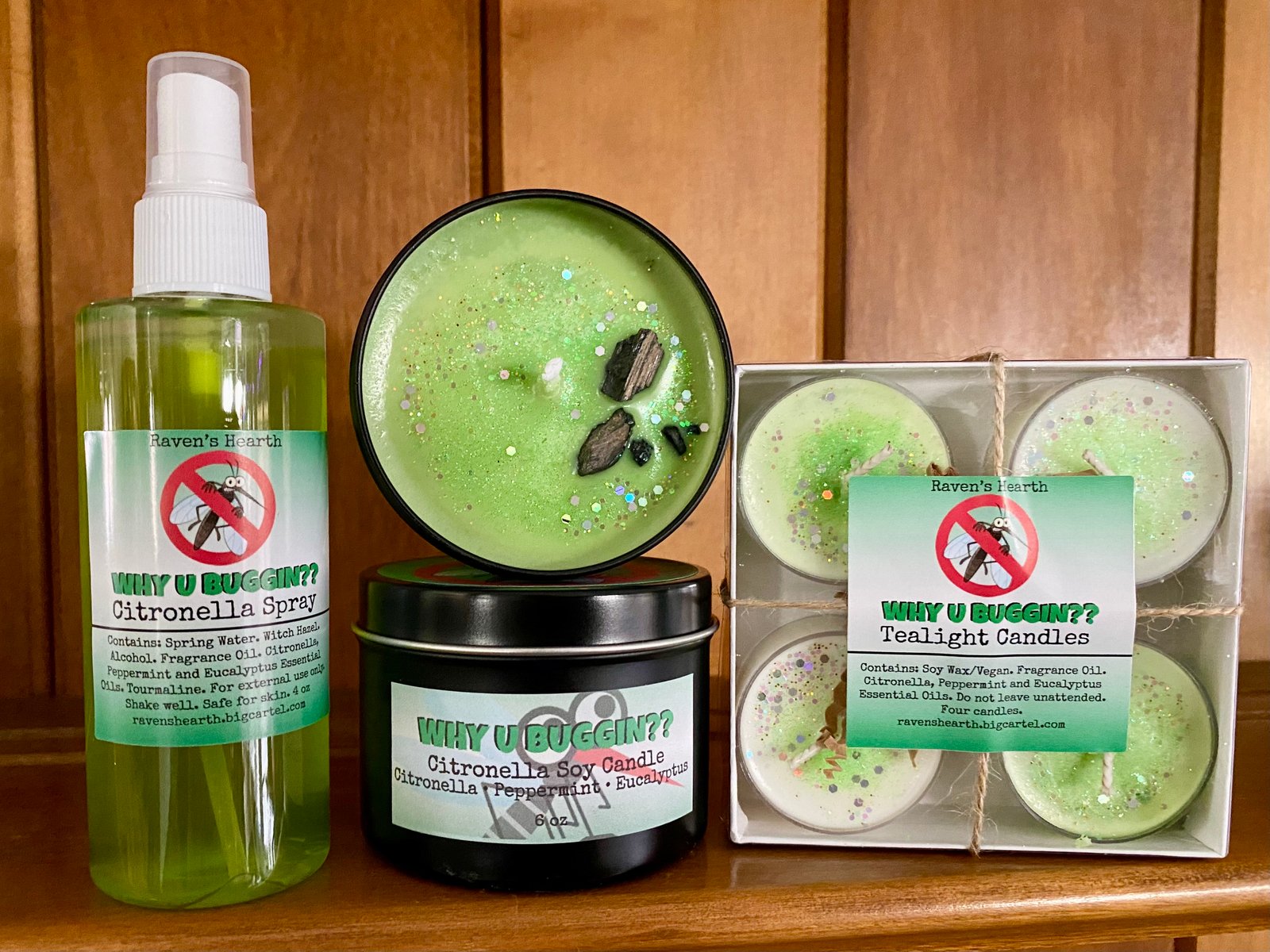 Why U Buggin? Citronella Tealight Candles | Raven's Hearth