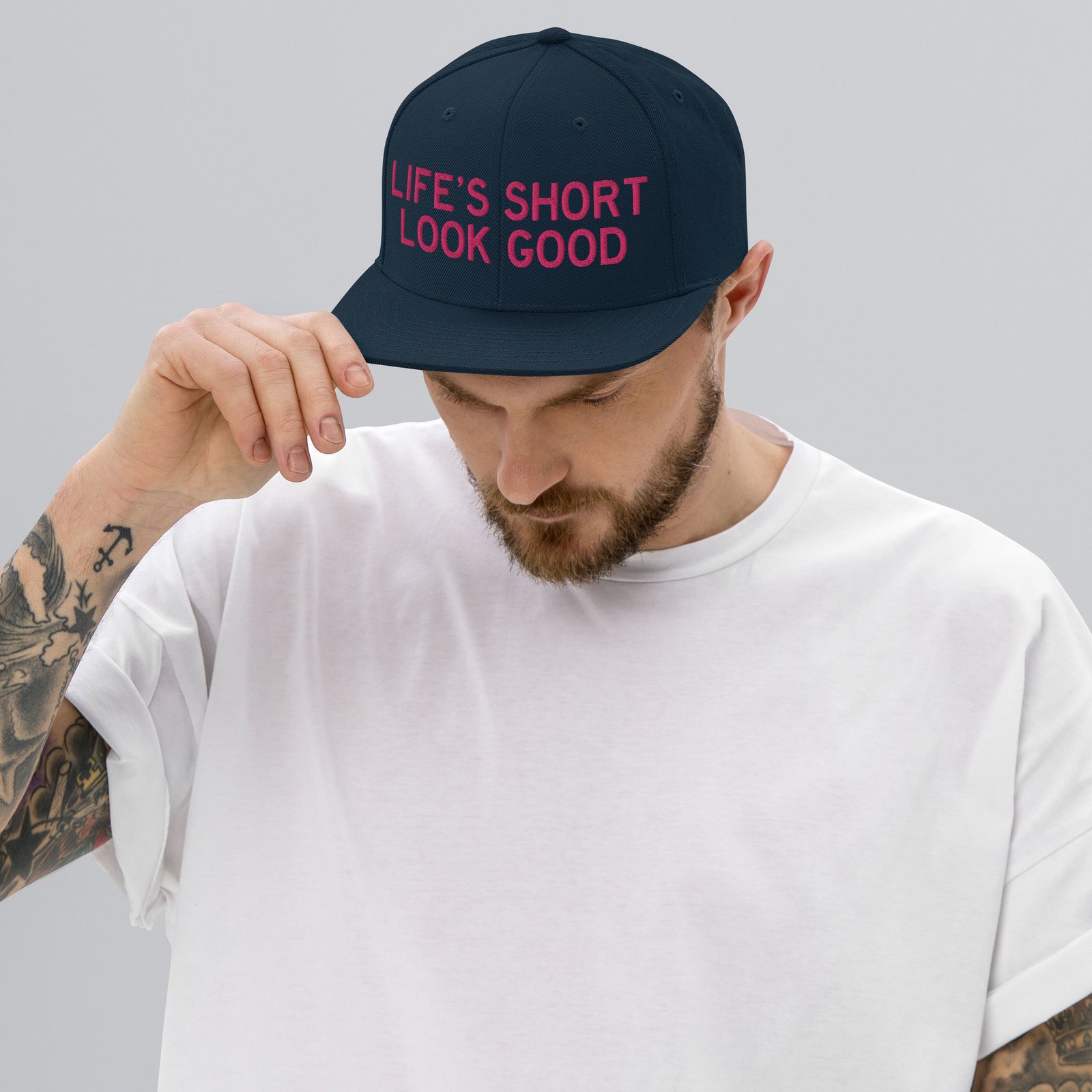 Life's Short Look Good snapback | rickyhodge