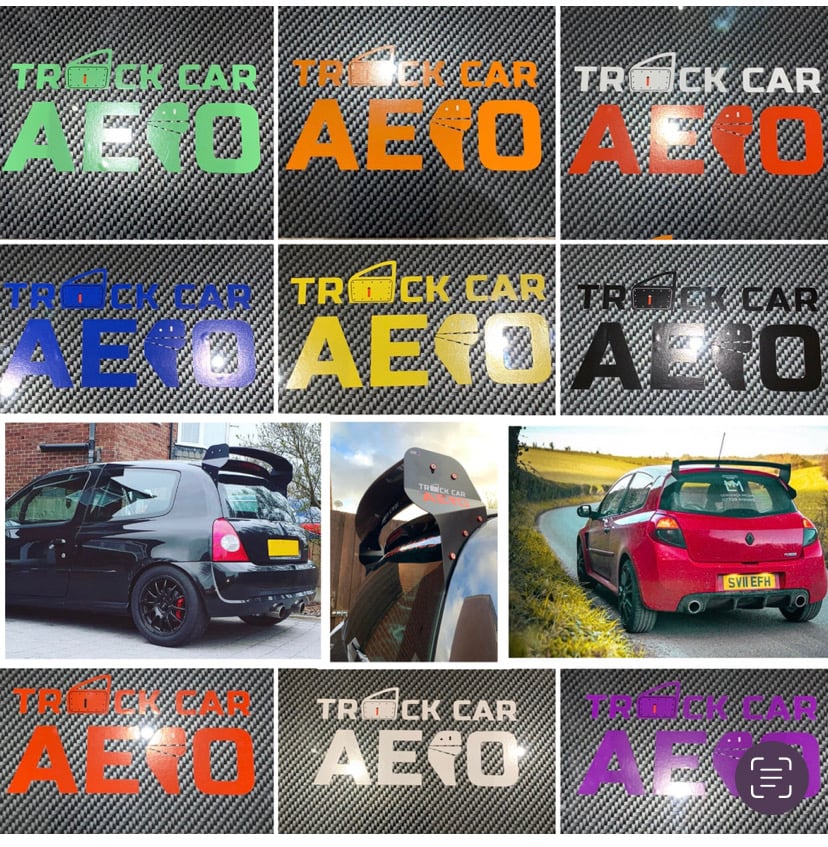 Track Car Aero Stickers | Track Car Aero