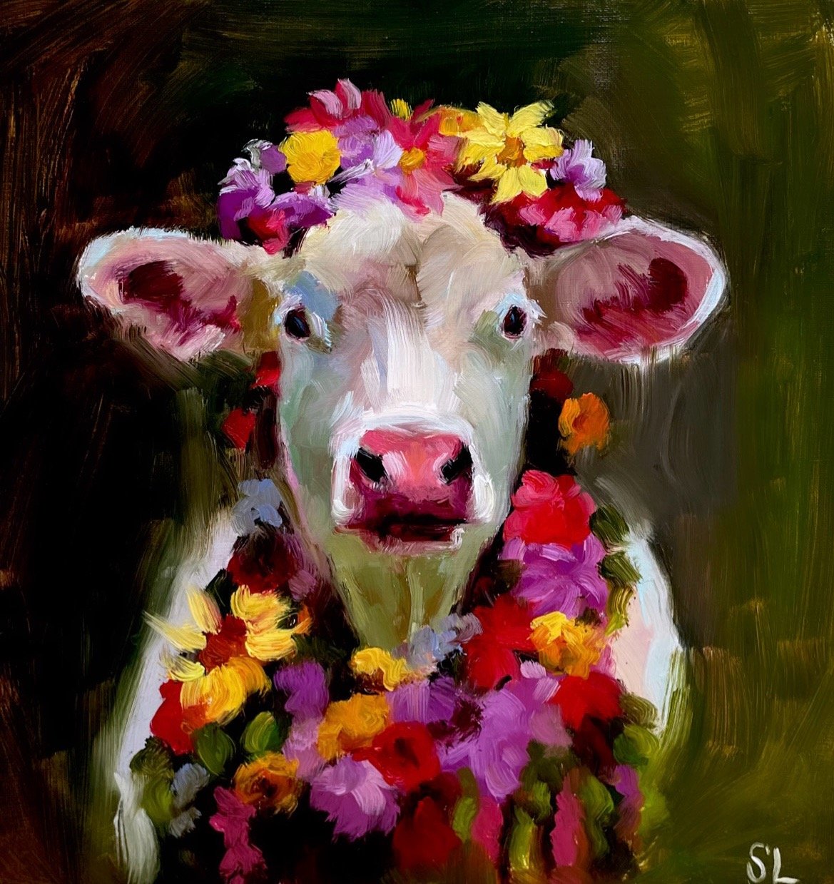 A Beautiful Sacrifice original oil painting | Safia Latif