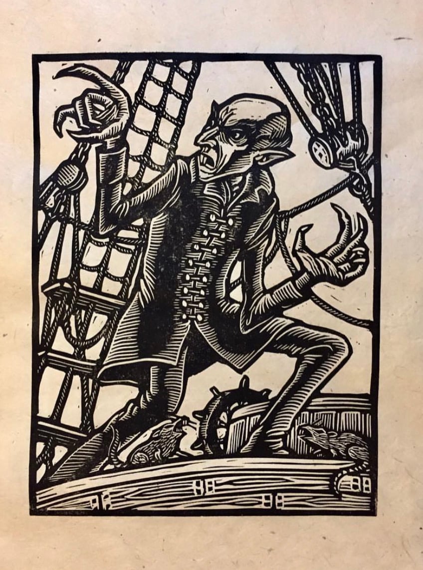 Nosferatu Block Print | Brian Reedy