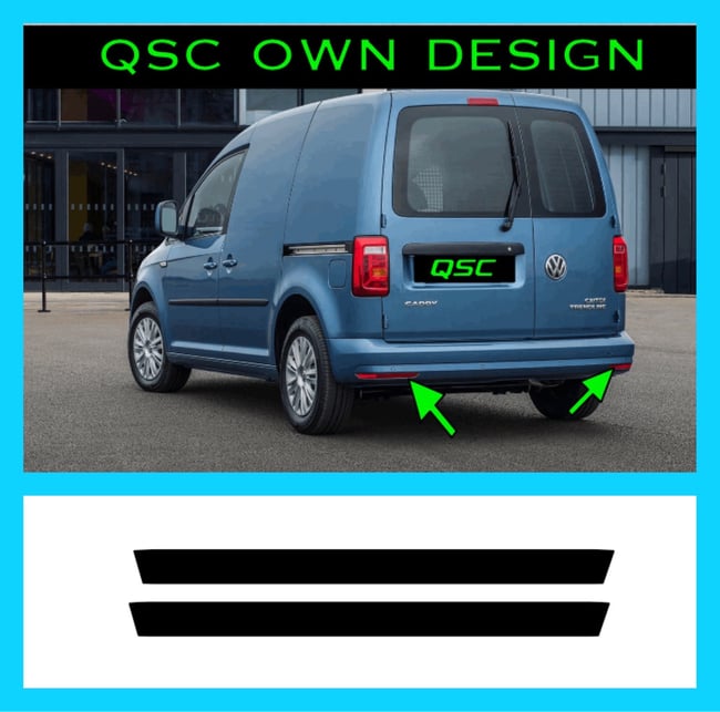 X2 Vw Caddy Mk4 Facelift Rear Reflector Stickers/ Tints | QsCustom