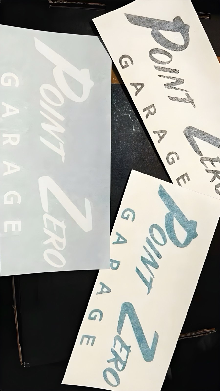 POINT ZERO GARAGE LARGE STICKER | Point Zero Garage