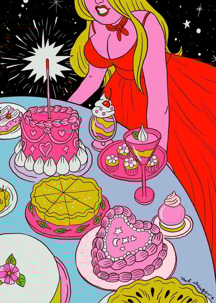 Space Feast - Art Print | Mel Stringer