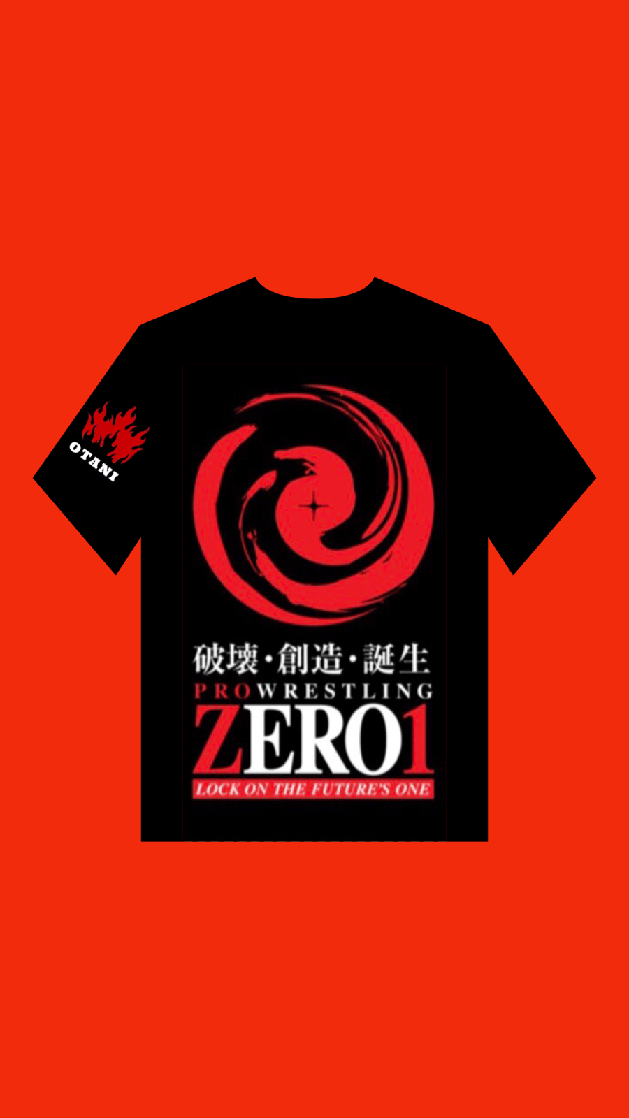 Official Zero1 T-shirts with Otani logo | Puroresu Daisuki