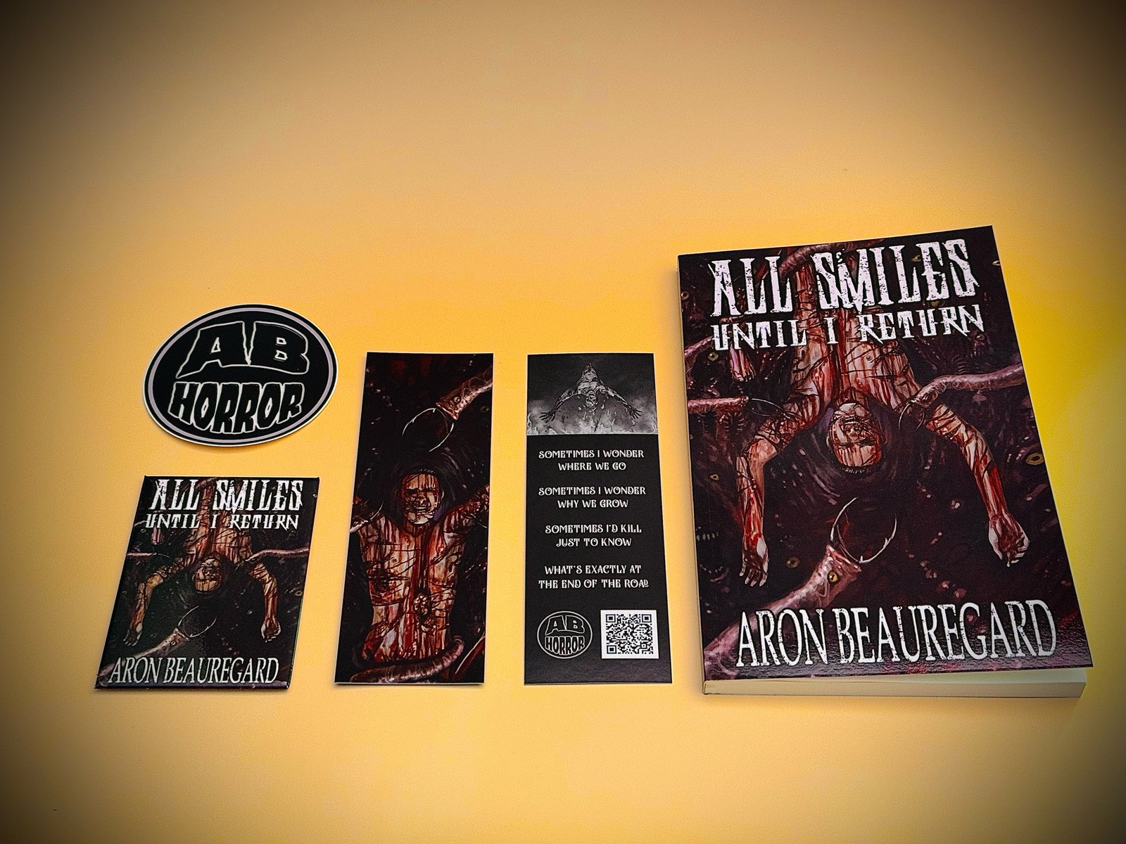 "All Smiles Until I Return" Signed Paperback Bundle | AB Horror