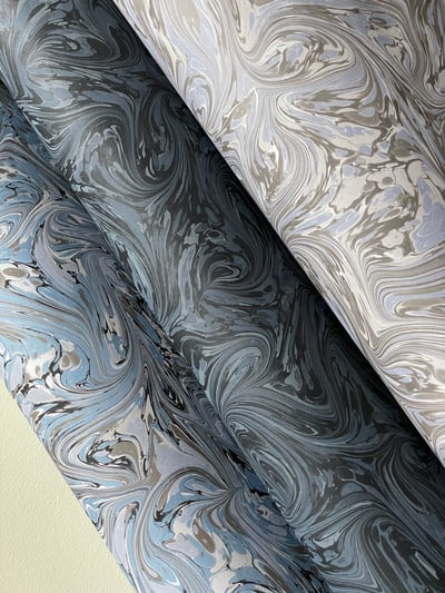 Hand Marbled Papers Ready to Ship : Limited Edition Full Sheets | Emily ...