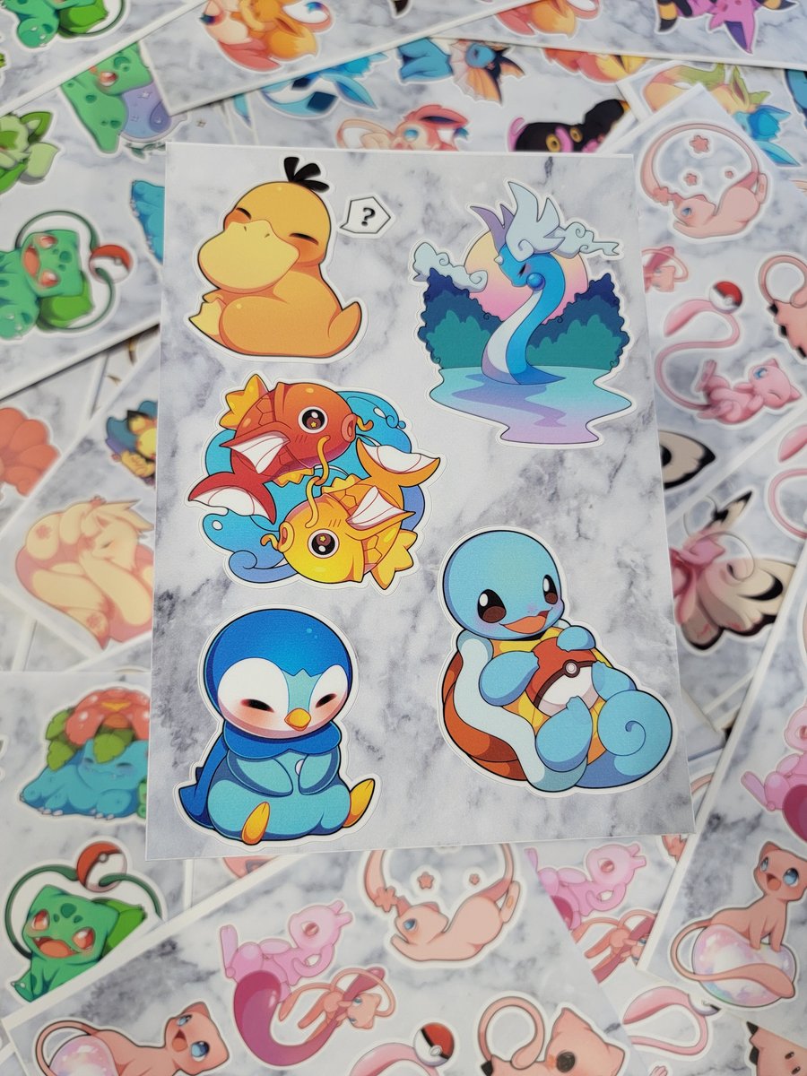 Water 5x7 Sticker Sheet | SpottyDogDecals