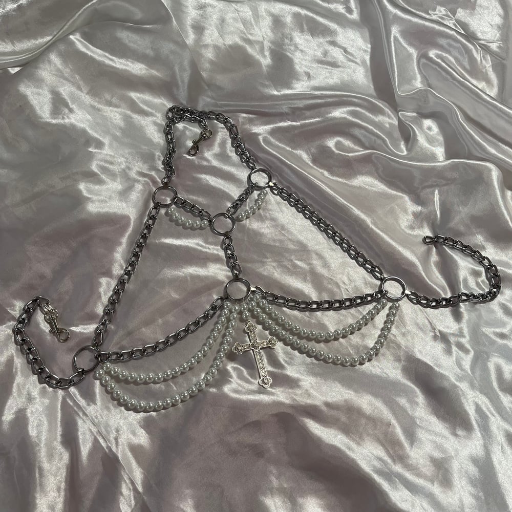 Barbed Wire Chain Harness | Occult Collection