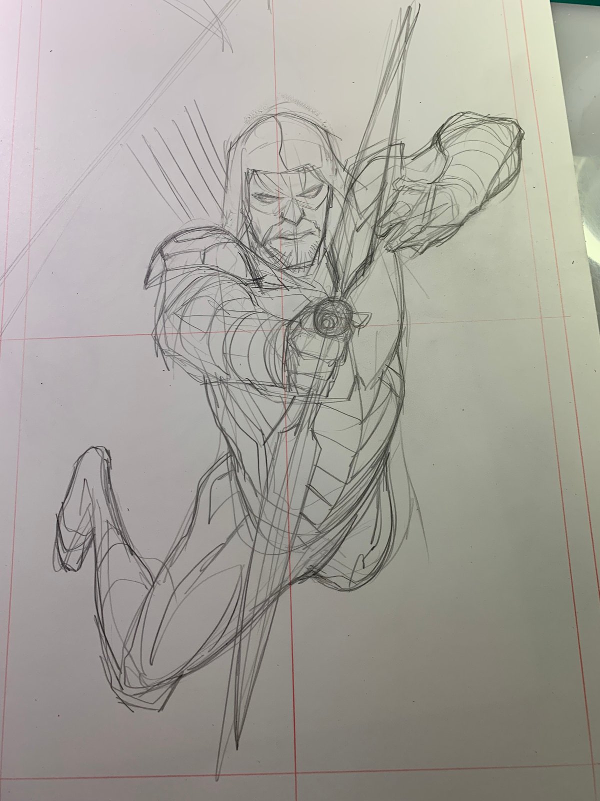 GREEN ARROW #1 DAWN OF DC EPIC CHASE COVER - original art | thebernardchang