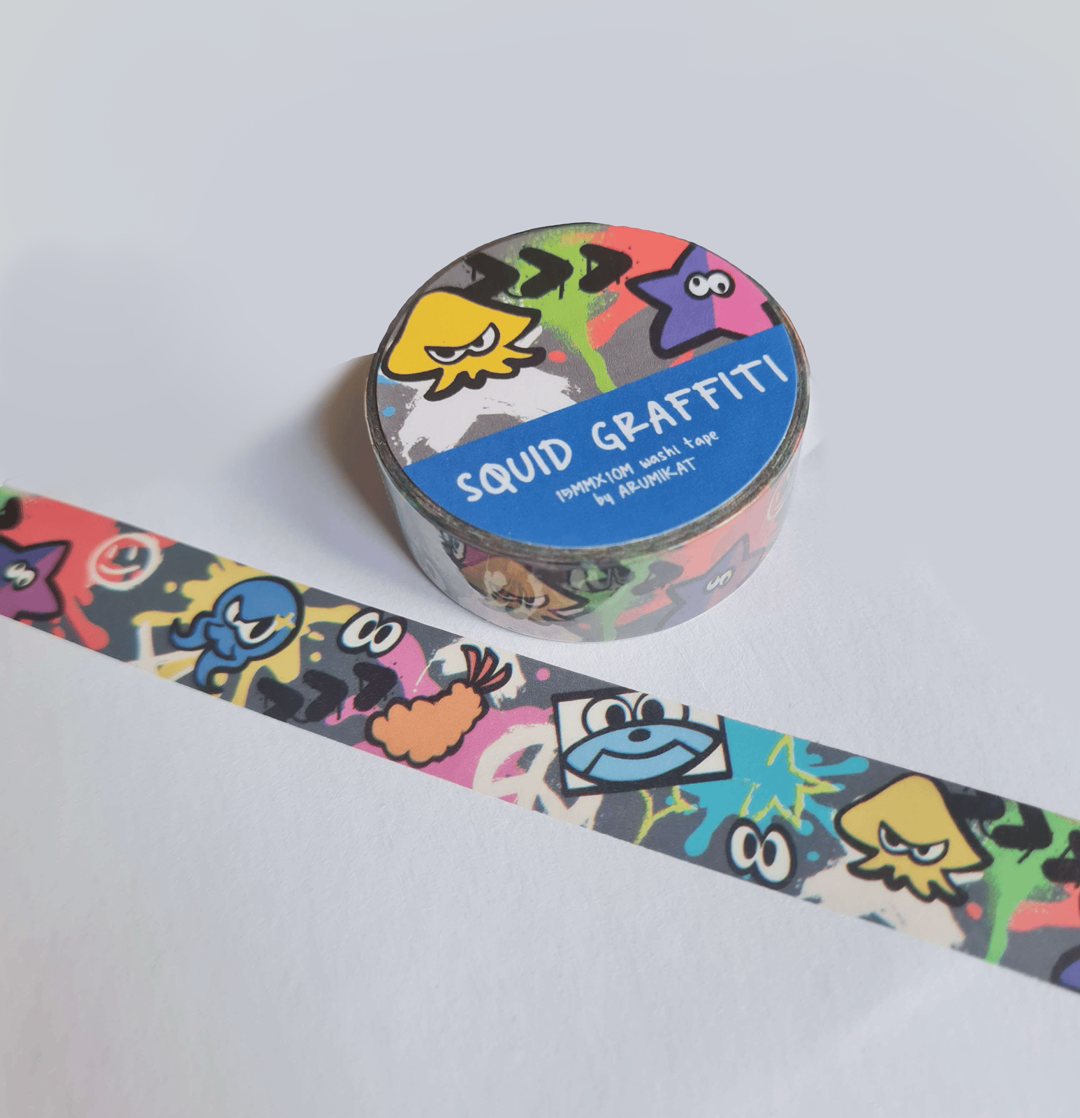 Splatoon Squid Graffiti Washi Tape | Arumikat