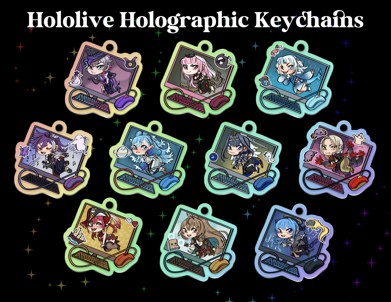 Hololive Holo Keychains | Hanna Schroy