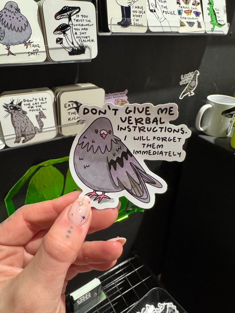 Verbal Instructions Sticker | Daze Made