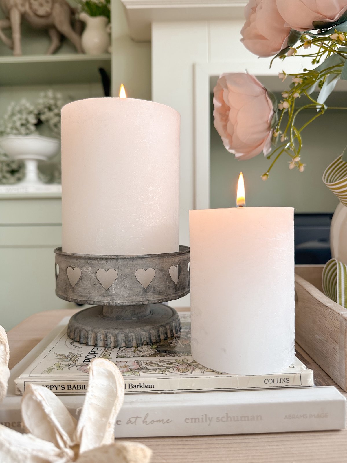 Rustic Pillar Candles ( 3 Colours ) | With Love Abigailx