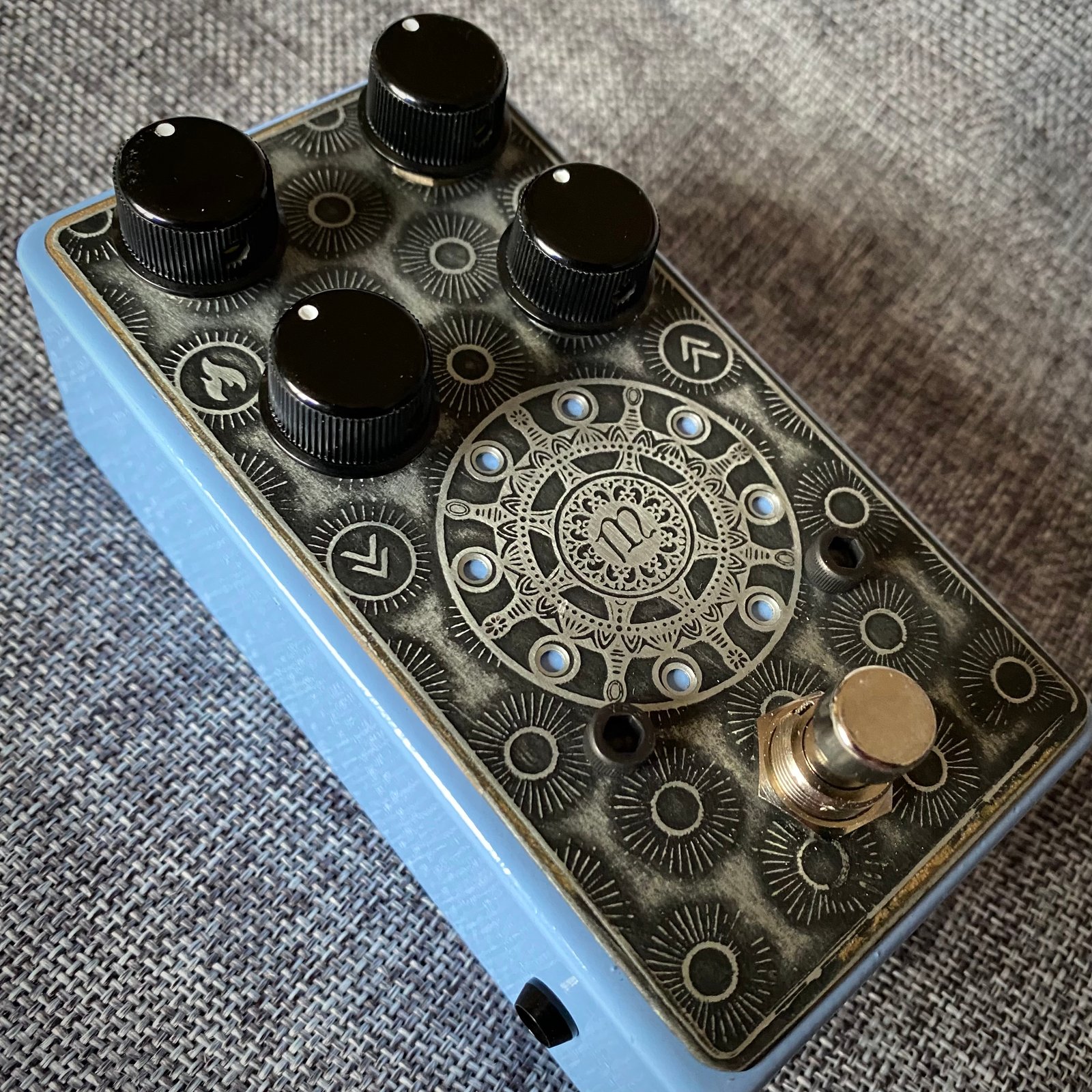 Silver Bell Overdrive (Silicon Diodes, Round Knobs) | Monolith Fuzz