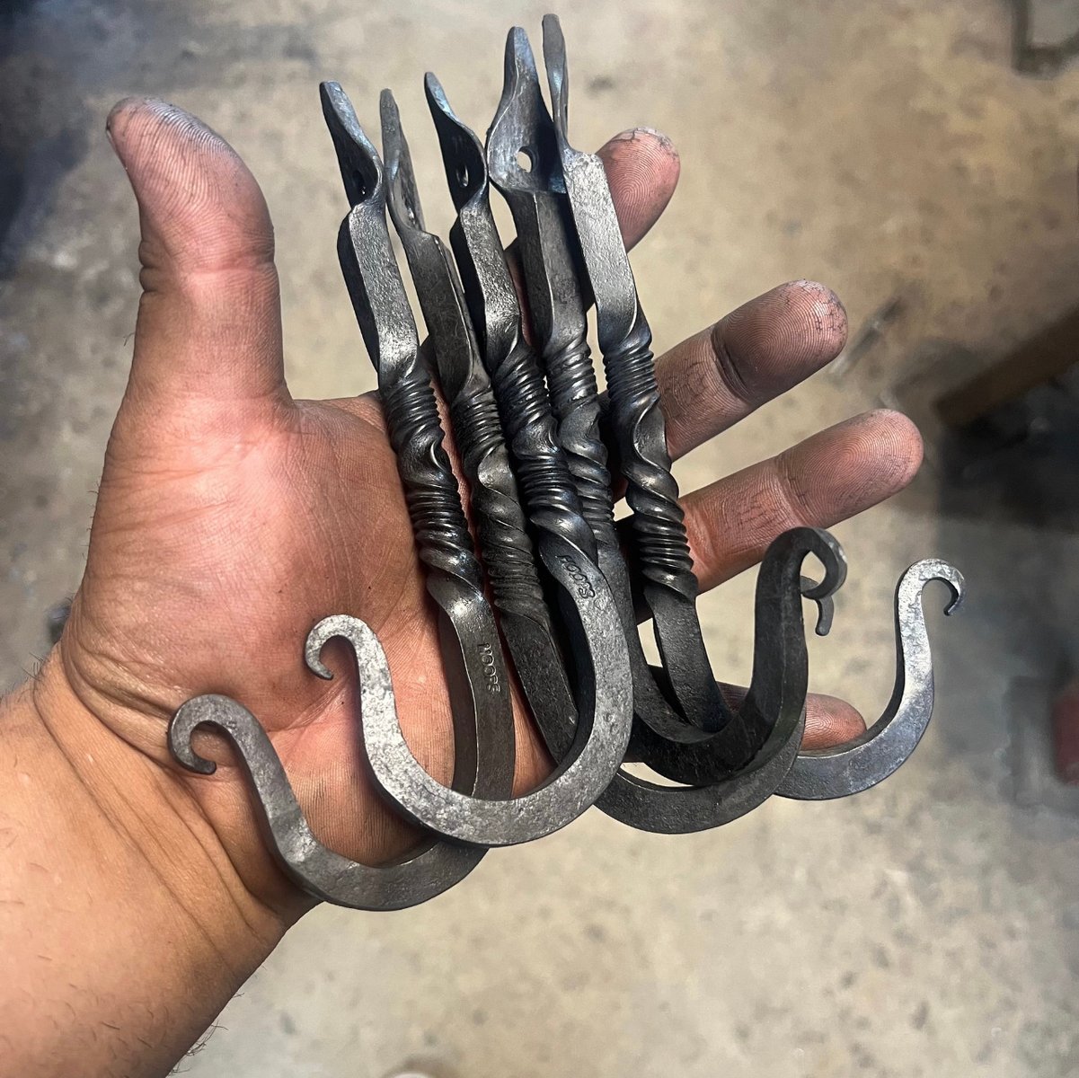Handforged Wall Hooks (6pk) | Coal Township Forge