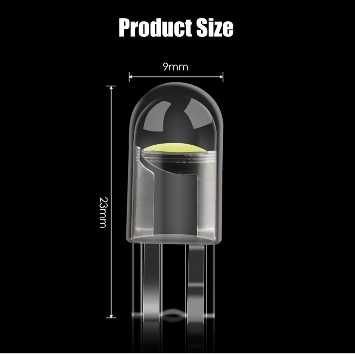 Car Interior Lights 10Pcs 12V T10 LED Light Bulb Wedge Base Interior ...