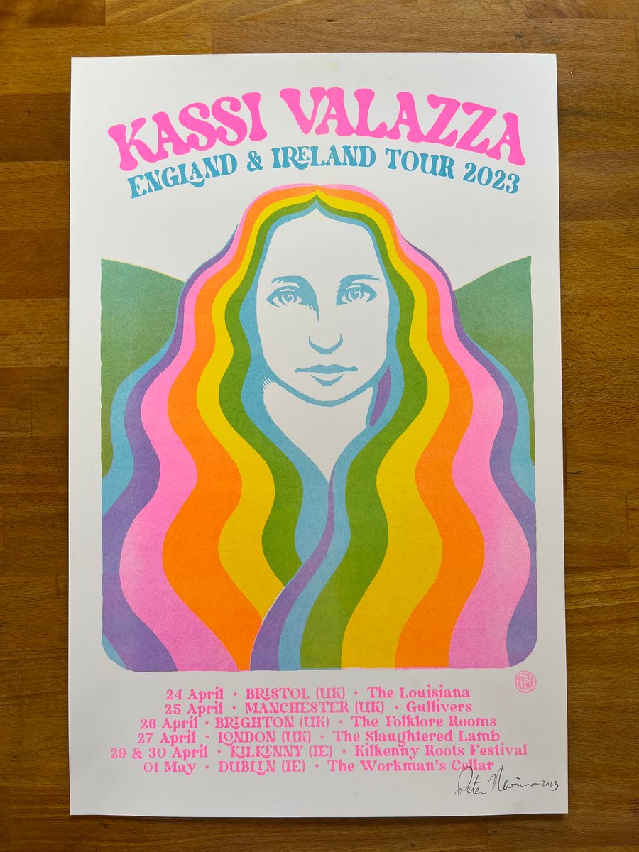 Kassi Valazza Tour Poster | Peter Nevins