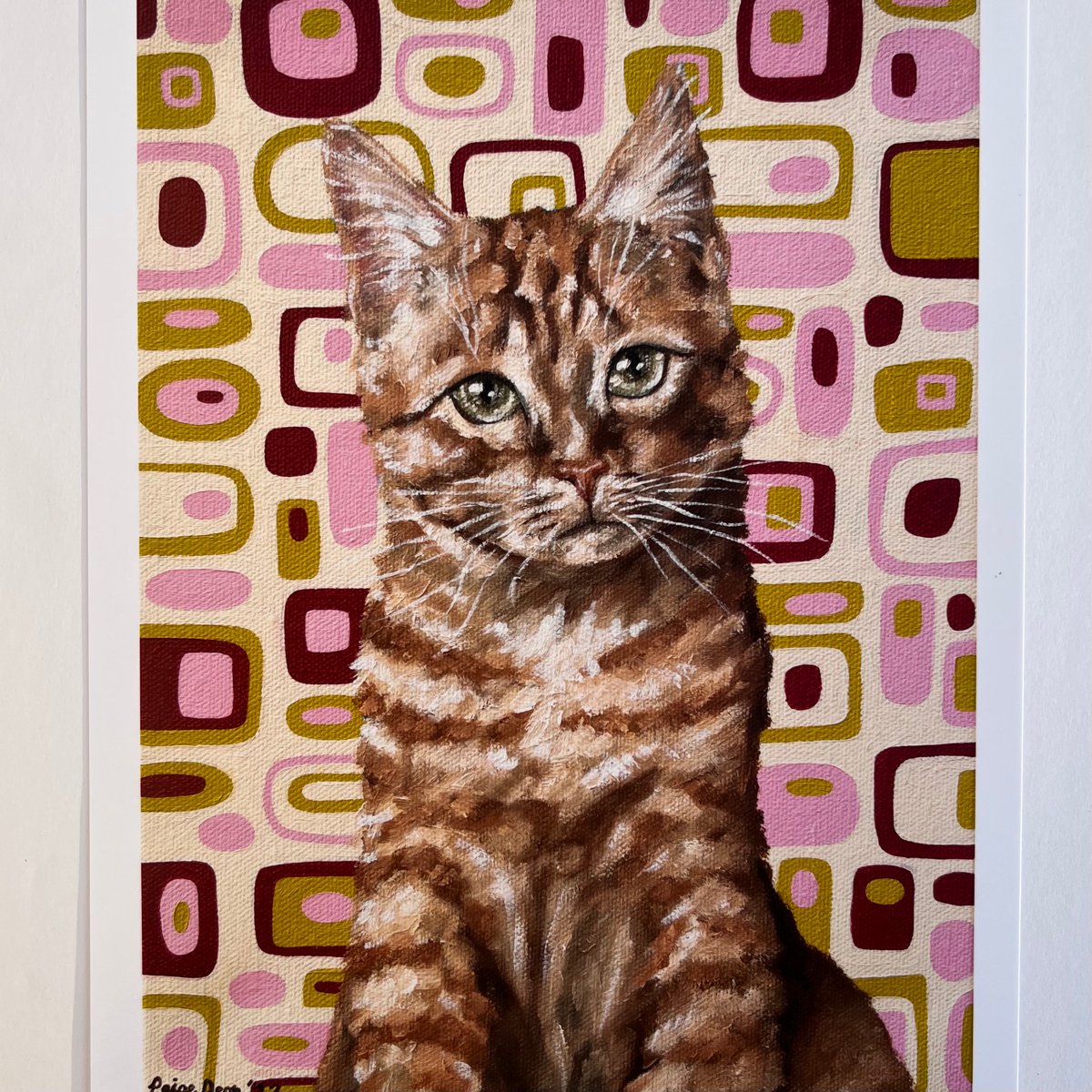 Orange Tabby cat print | Artistriey Shop