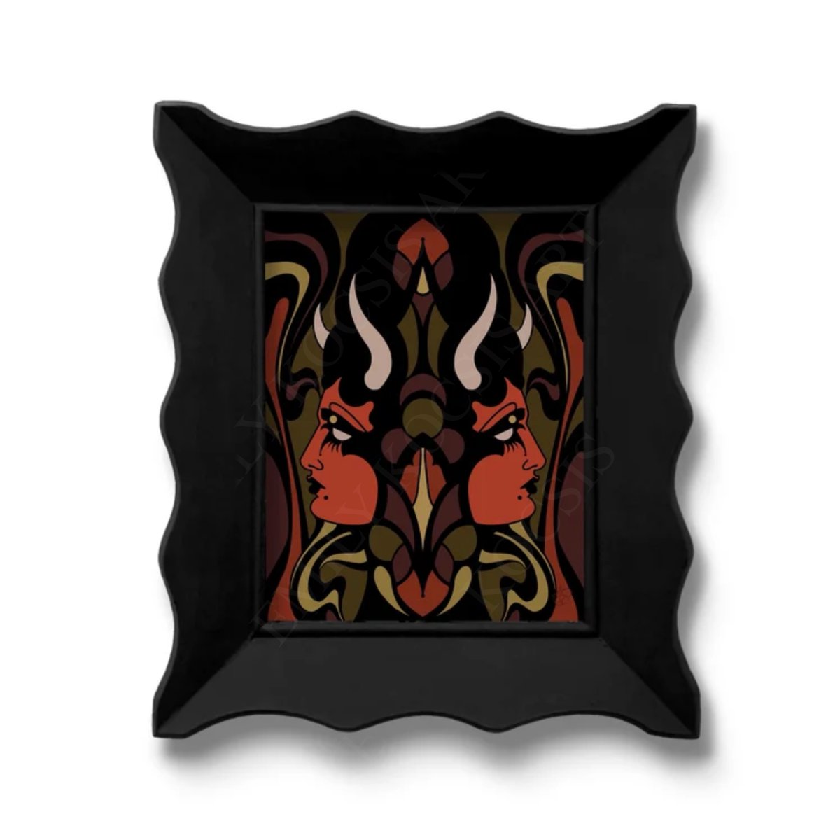 Original Art Print // ‘Satan’s Masquerade’ Dark Fantasy Psychedelic ...