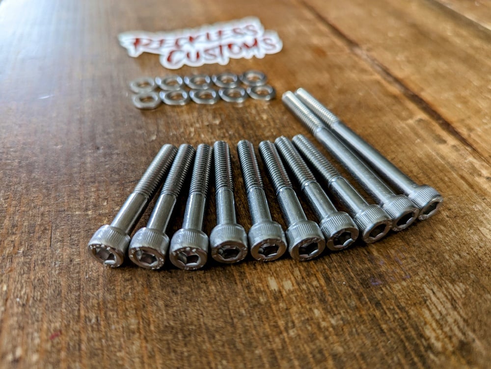 Reckless GY6 150cc CVT Cover Stainless Hardware Kit | Reckless Customs
