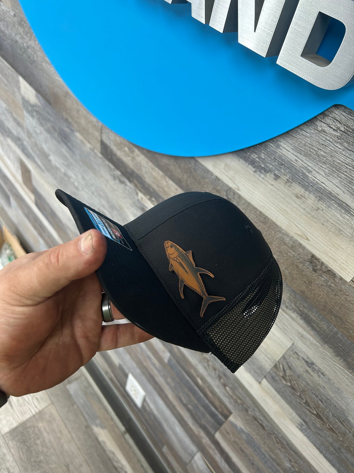 Yellowfin Tuna fishing side patch hat | The Hat Sauce and Truckchains