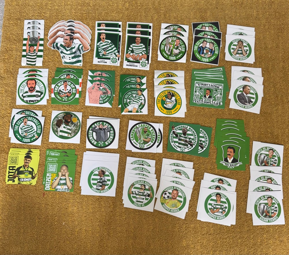 110+ Random Sticker Packs | Celtic Pin Badges