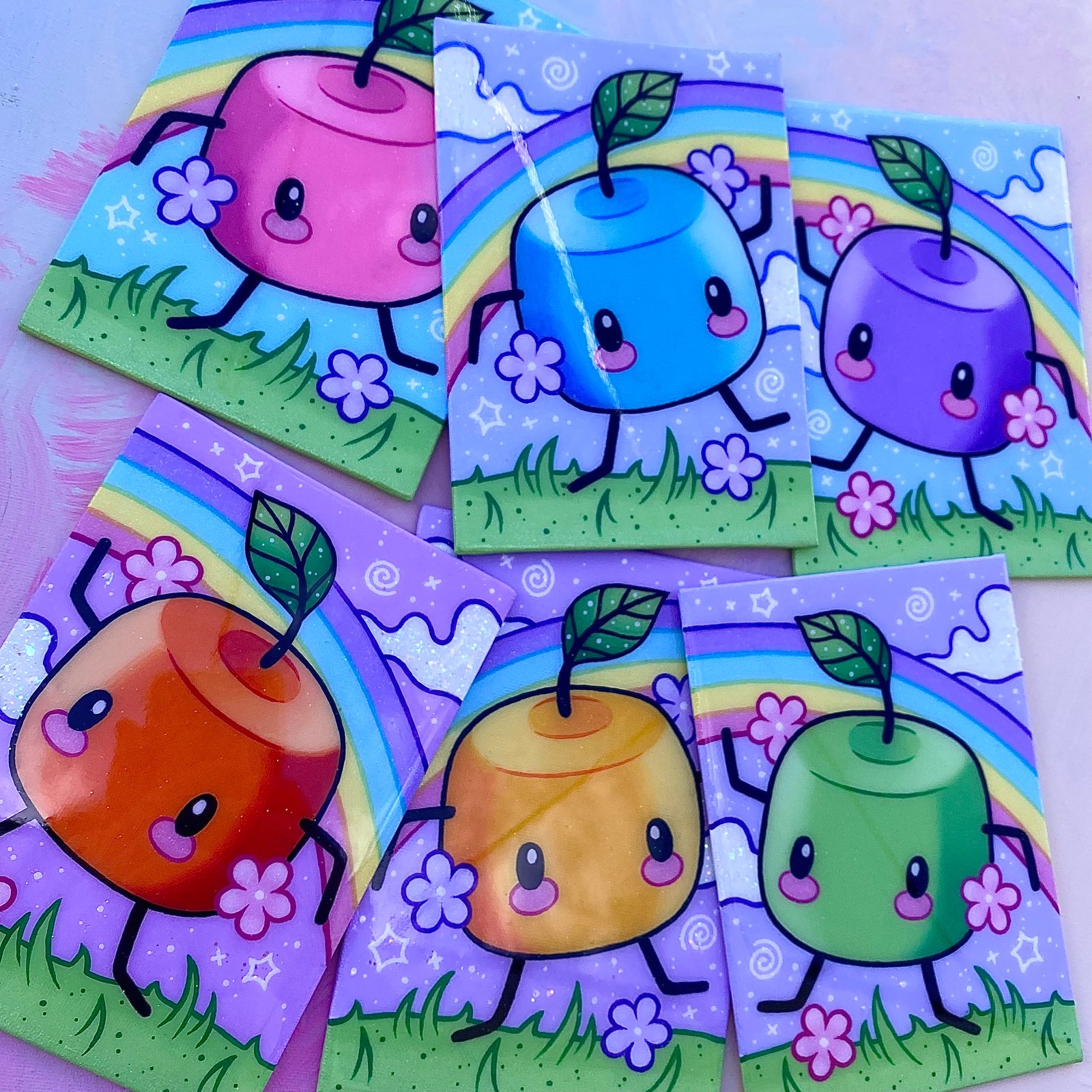 ‘Stardew Valley Junimo’ Original Paintings / Kelly McGrath