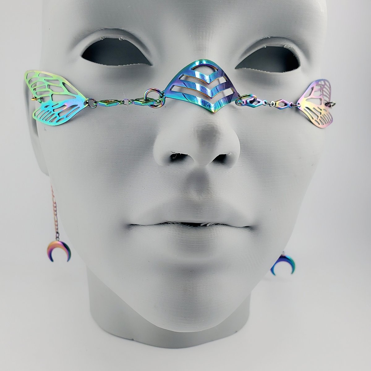 Rainbow Fae Face Chain | iLit Designs