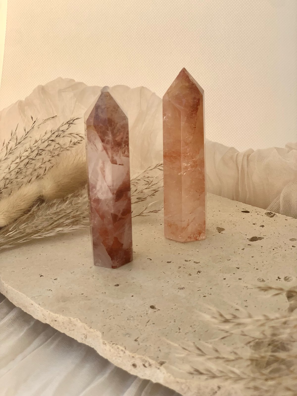 Hematoid Quartz (Fire Quartz) Towers sml | The Crystal Connection Co