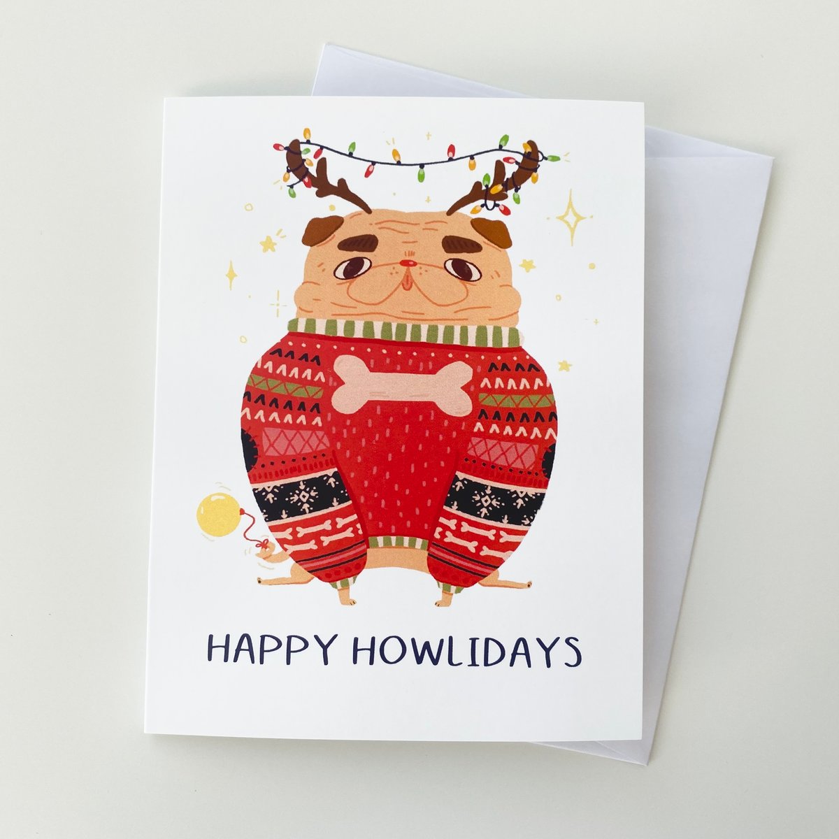Happy Howlidays Card | brookeillust