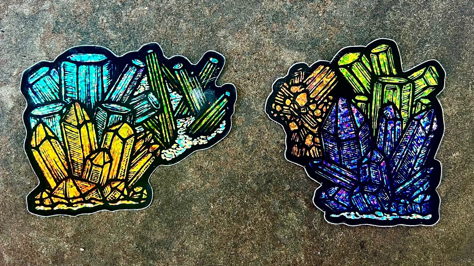 Crystal Cluster glitter stickers | Party Time Design