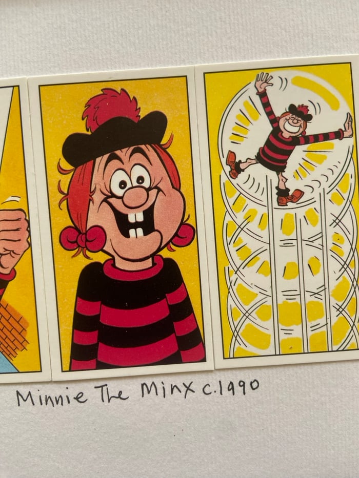 The Dandy Beano Collection c 1990, framed vintage cards | Lorna Kyle