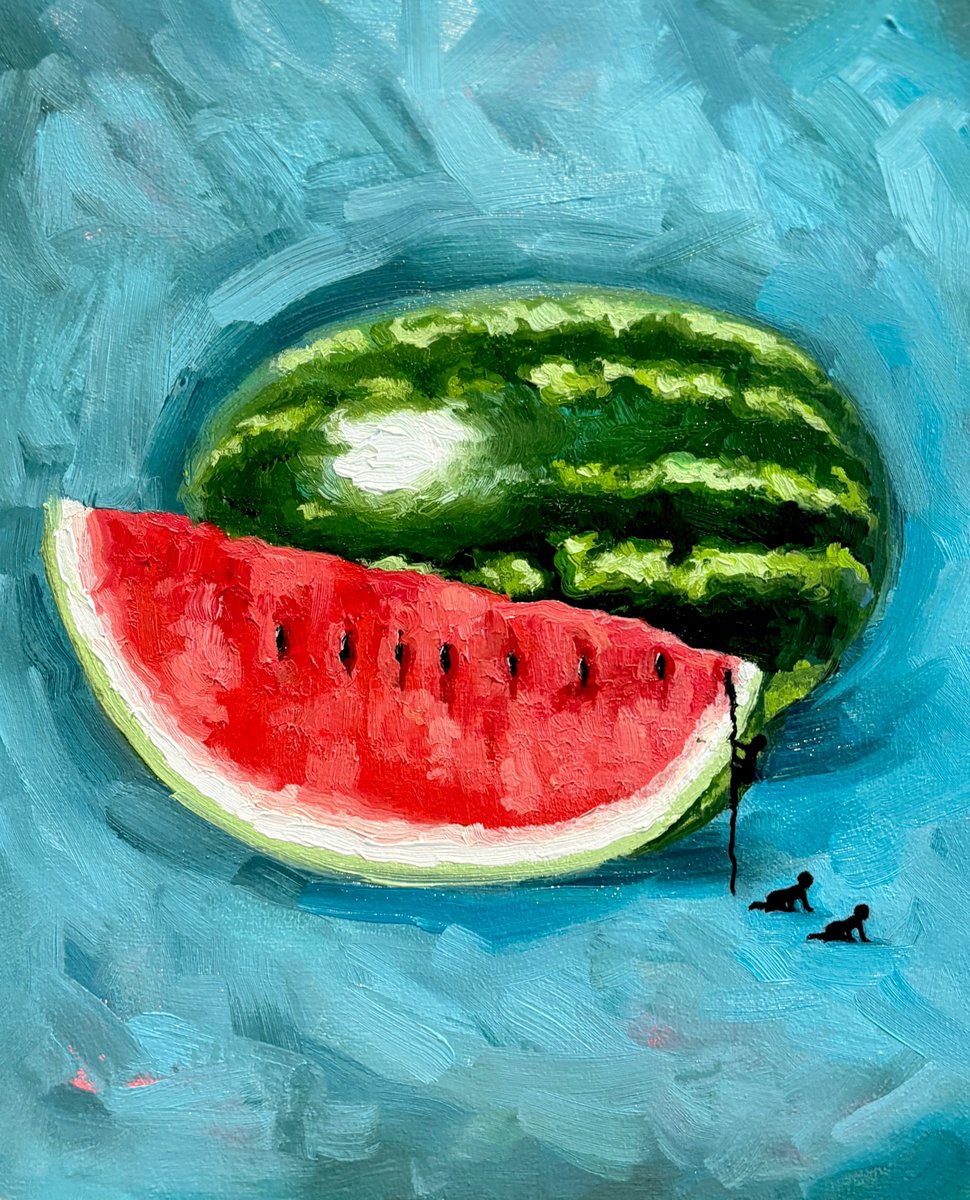 Seeds original oil painting | Safia Latif