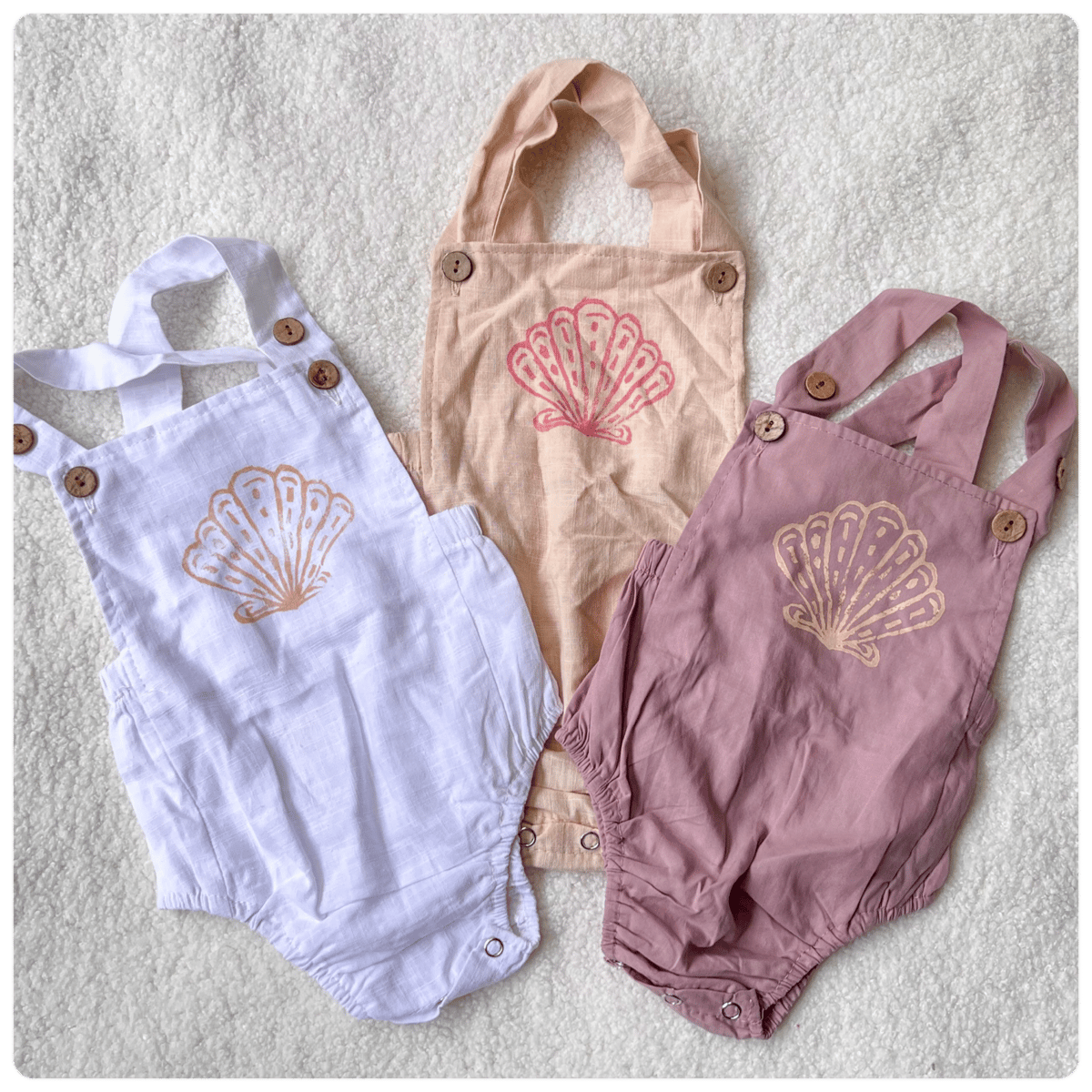 Shell Onesies | Little Willow Rabbit