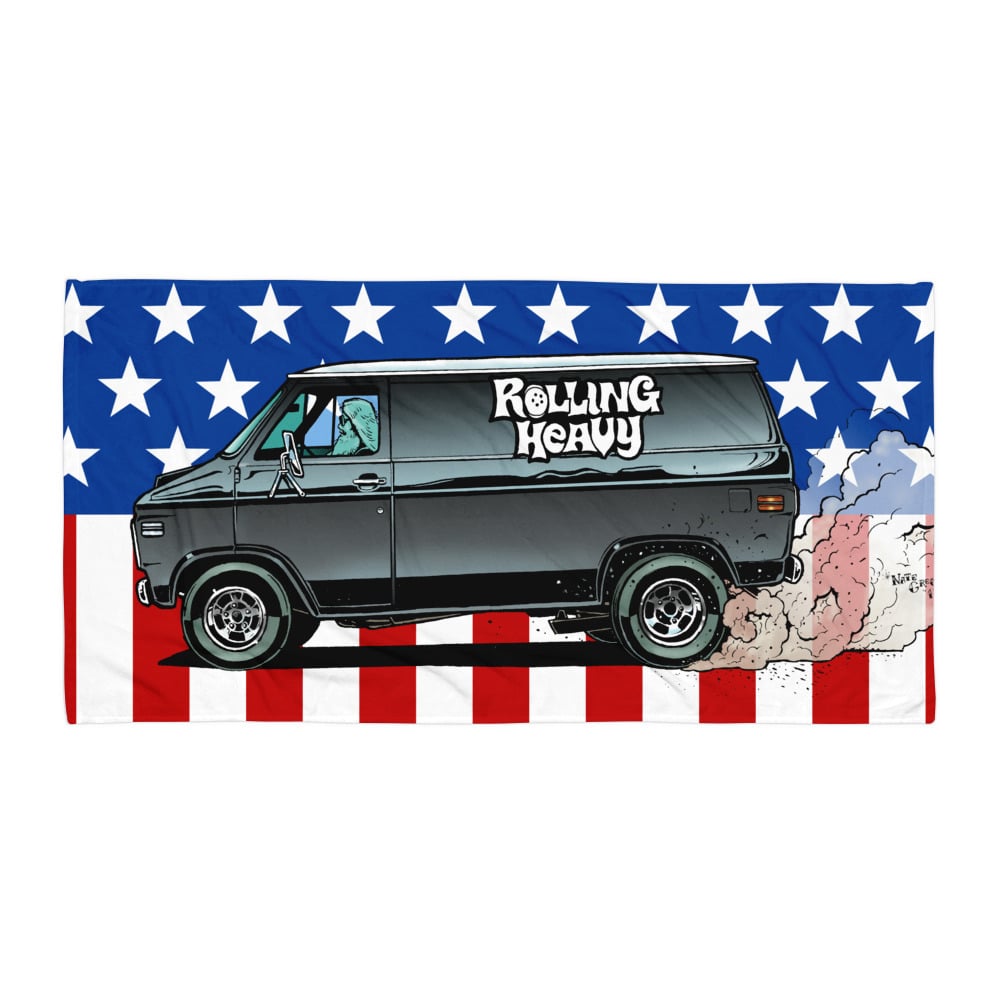 Rolling Heavy Hauler Beachin Towel of Freedom | Rolling Heavy Magazine