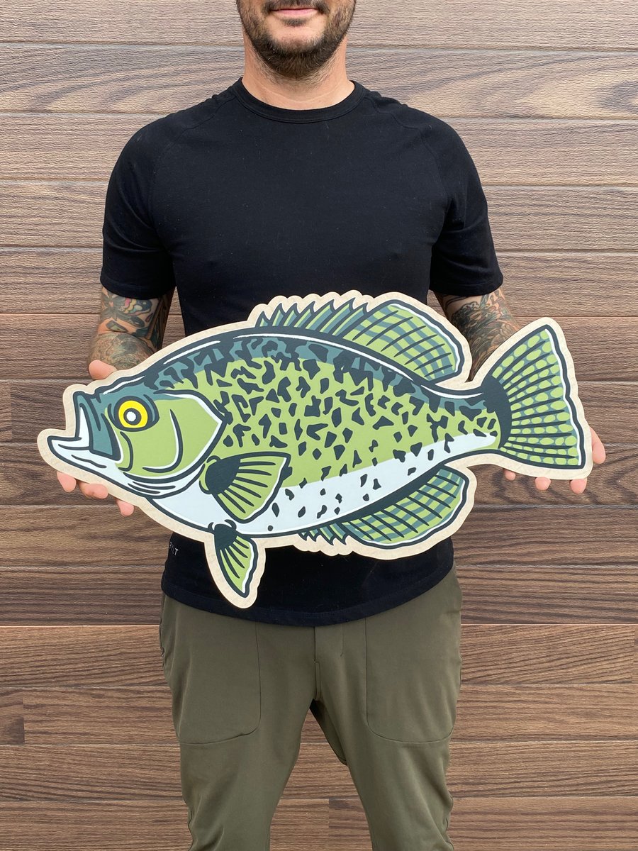 Crappie Wood Print | DrewLR