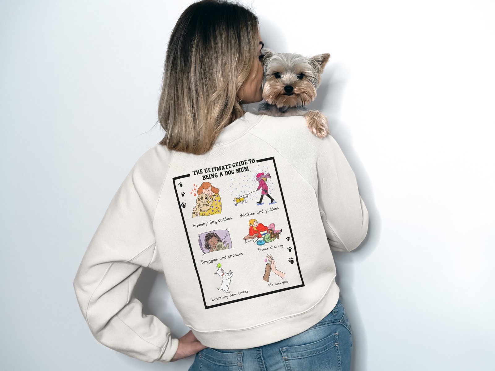 Guide to being a dog mum jumpers/ hoodies and standard tees | Mama EST ...