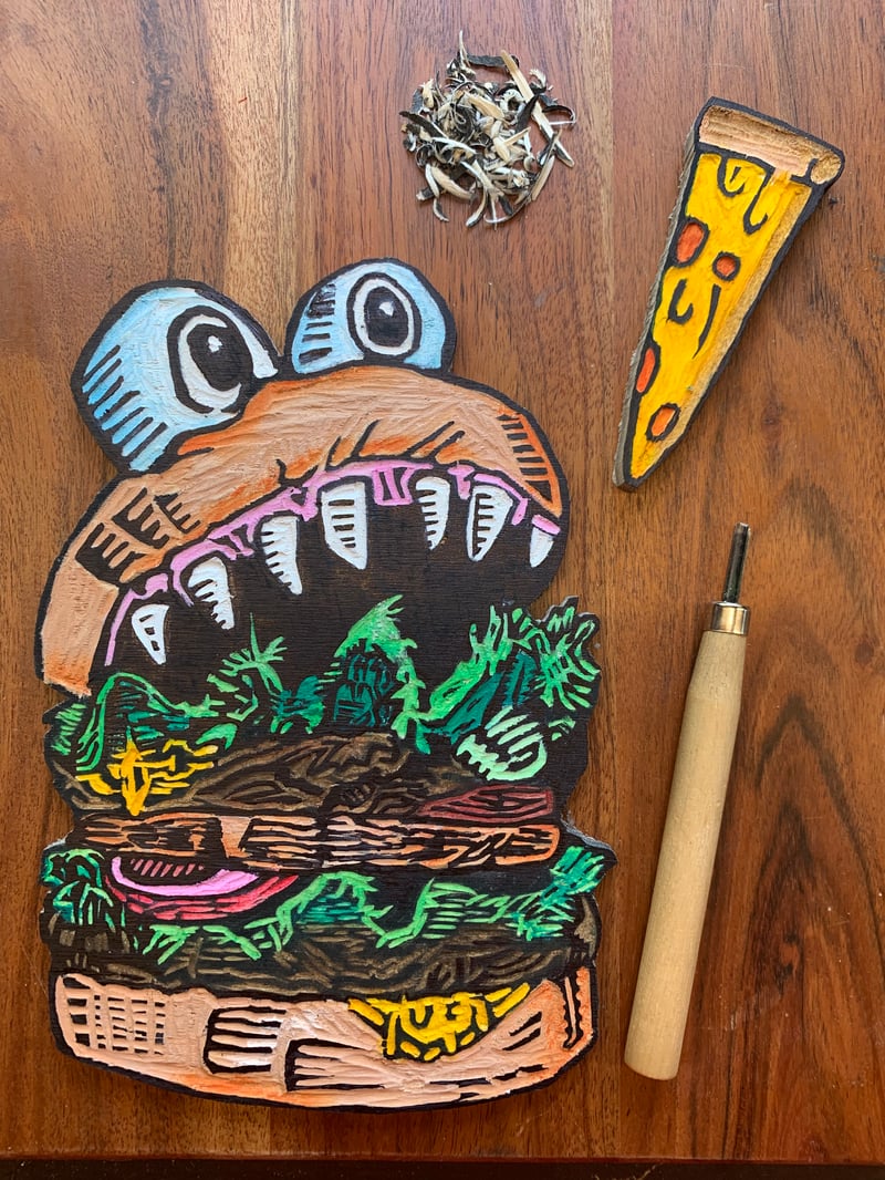Burger Monster | The Woodcut