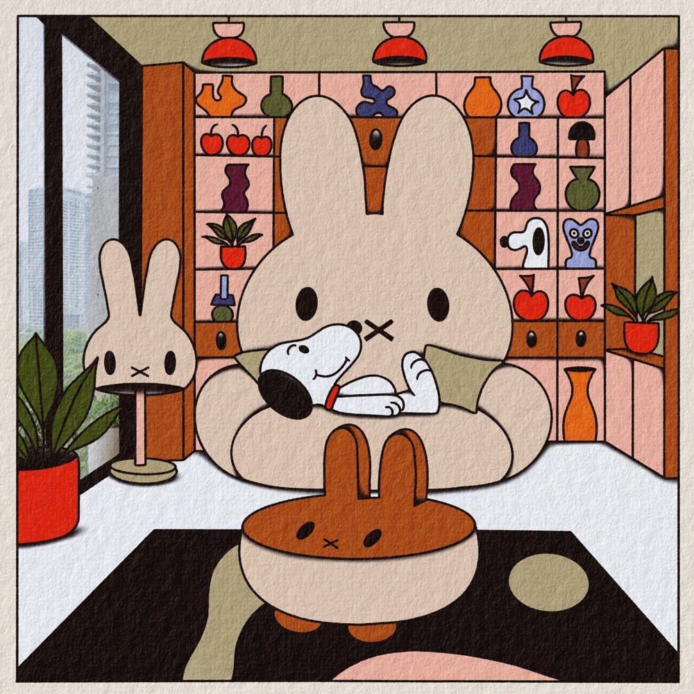 Snoopy Bootlegs Miffy Home Edition | MARKET PLACE STUDIO