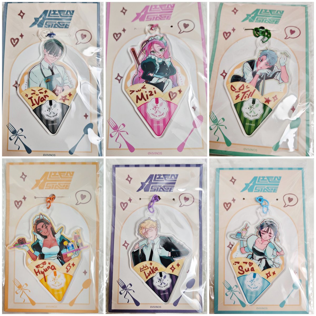 [ALNST] Alien Stage Sweet Dream Cafe Crepe Keychain | Bearries