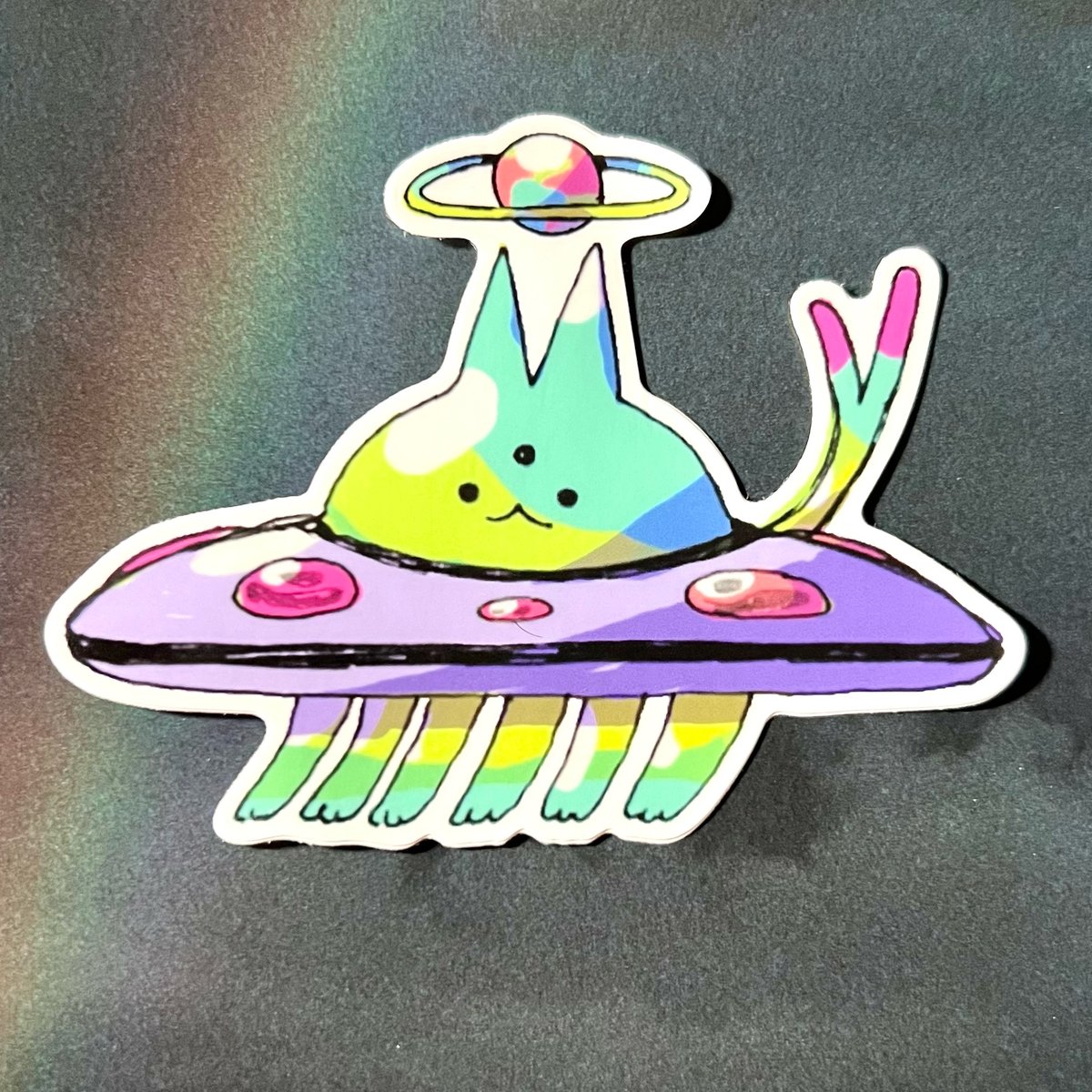 Alien Cat Sticker | Dalton Doodles Online Shop