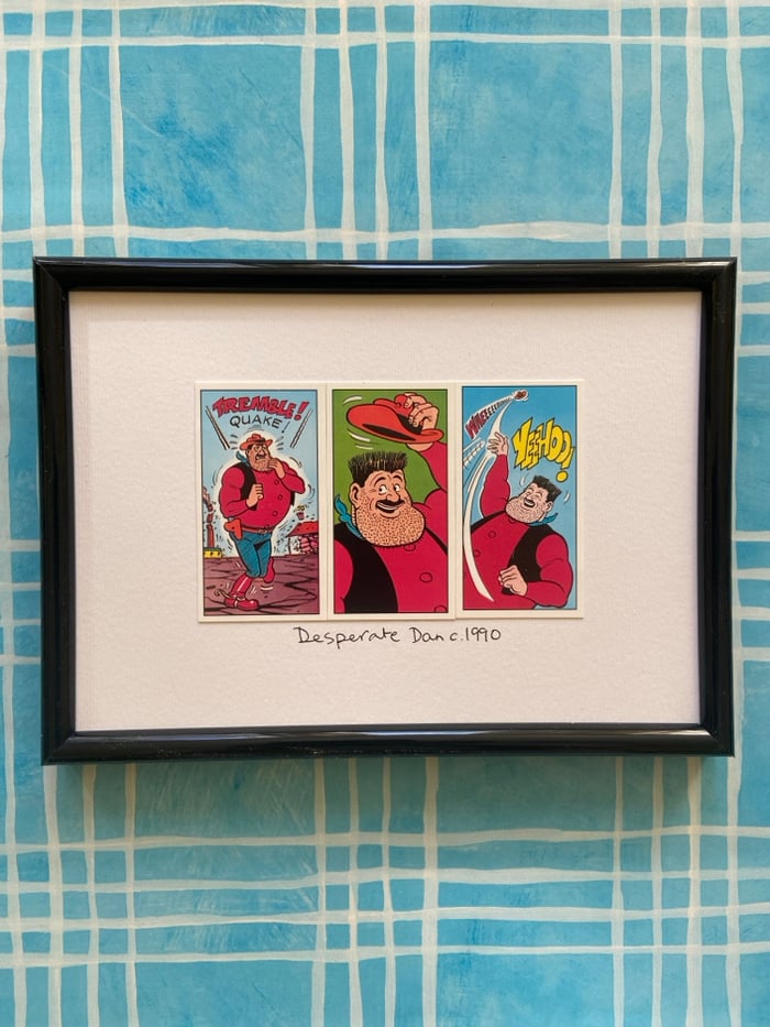 The Dandy Beano Collection c 1990, framed vintage cards | Lorna Kyle